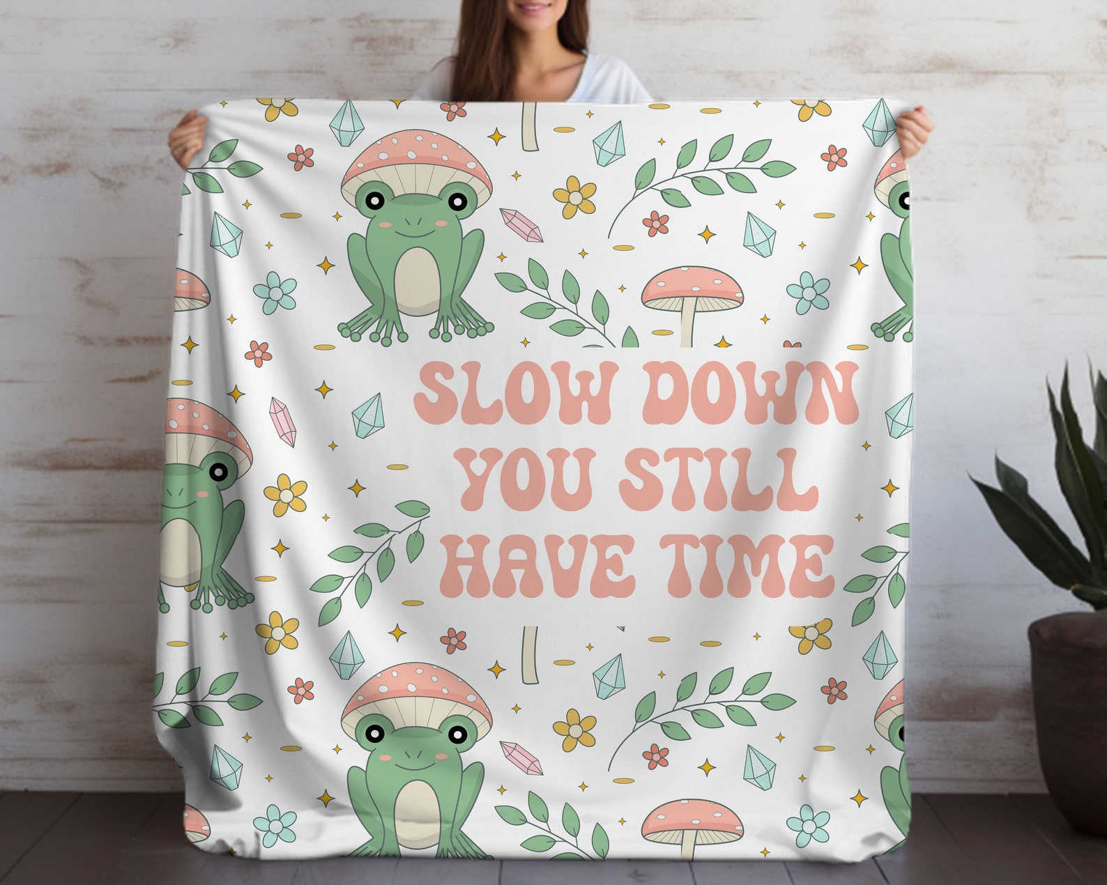 Frog Cottagecore Blanket Soft Cozy Fall Blanket Pastel Sofa Throw ...