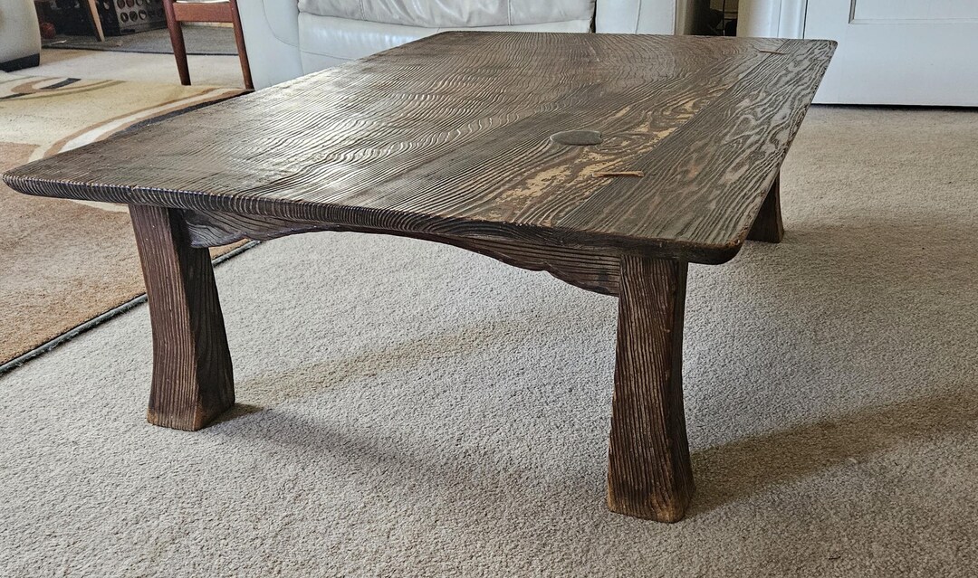 Antique Japanese Chabudai Table – Over 100 Years Old – Cedar Grain ...