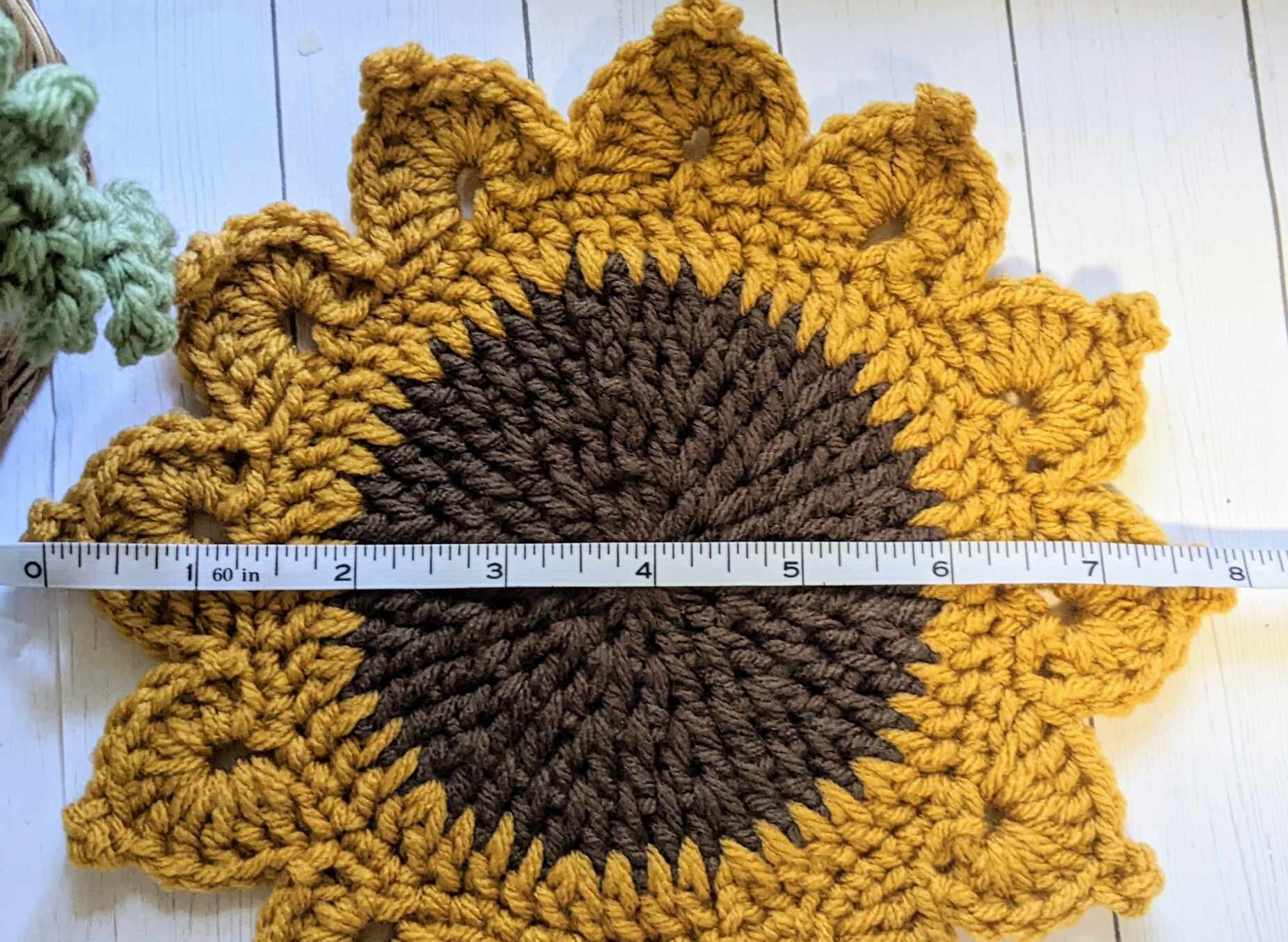 Crochet Sunflower Doily/ Sunflower Decoration/sunflower Gift - Etsy