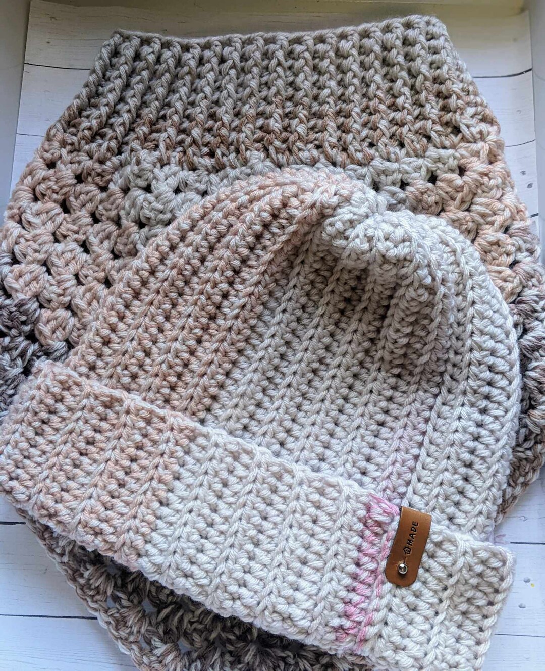 Crochet Beanie and Gaiter Set/gift Set/beanie/neckwarmer - Etsy