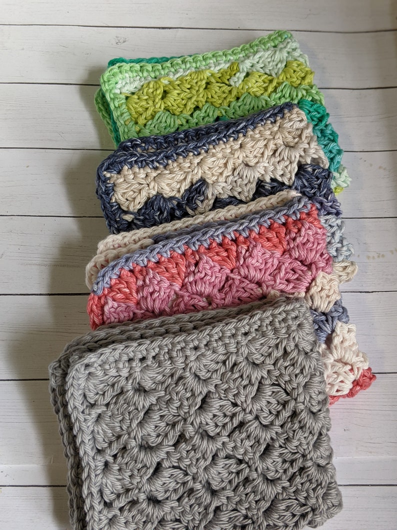 Crochet Cotton Face Rag/dishcloth/ Decorative Rag/ Set of Two - Etsy