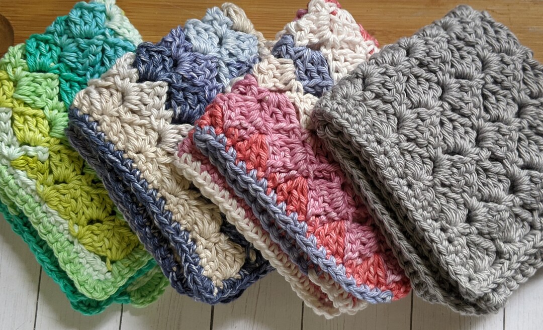 Crochet Cotton Face Rag/dishcloth/ Decorative Rag/ Set of Two - Etsy