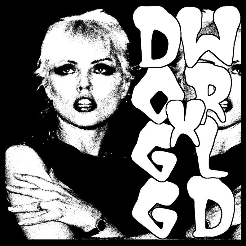 Black Debbie Harry Inspired 4x4 Novelty Sticker Blondie Icon Doggxwrld ...
