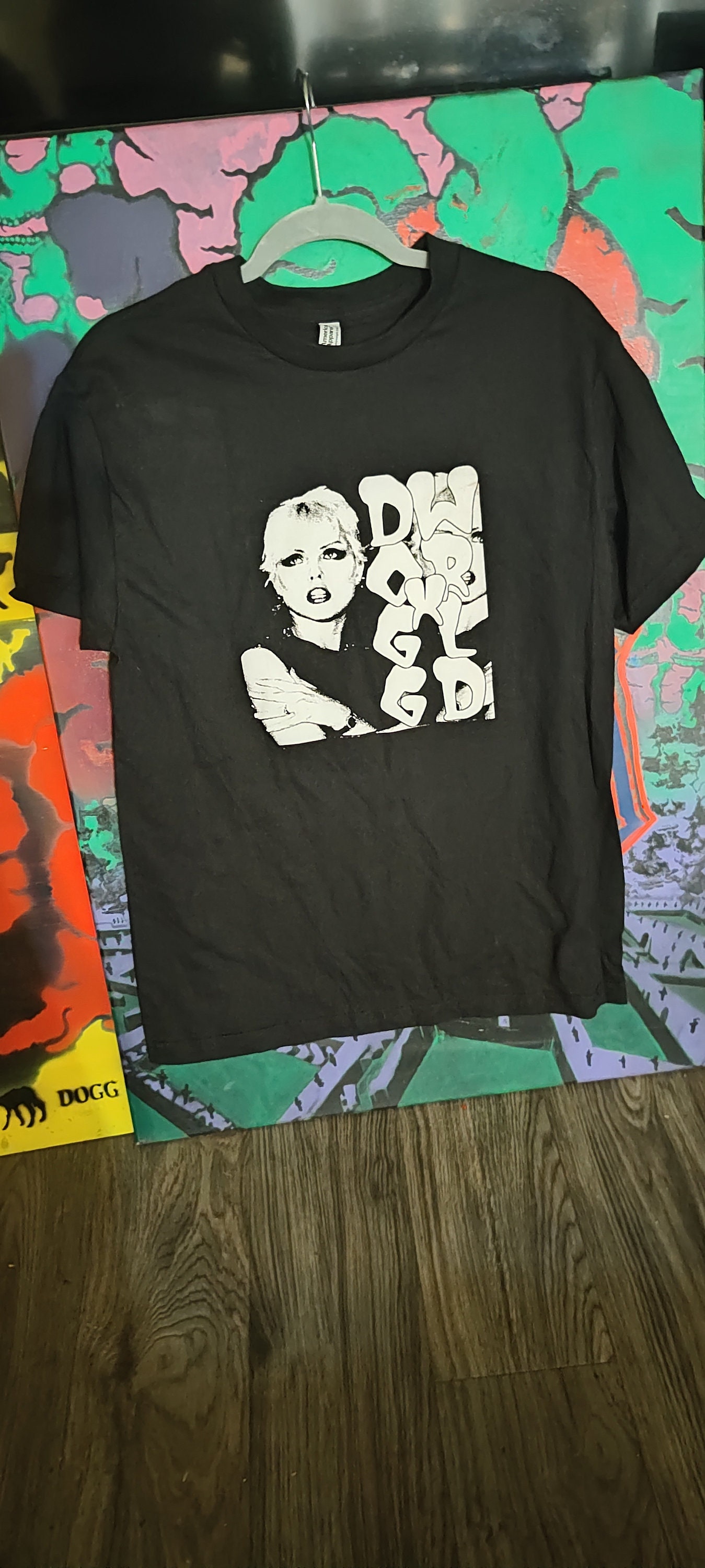 Doggxwrld | Debbie Harry | Blondie | Cotton Tee | White on Black - Etsy