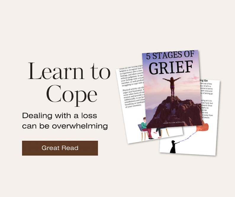 5 Stages of Grief Ebook - Etsy