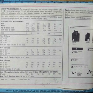1970s Vintage Simplicity 8390 Sewing Pattern Misses Top - Etsy