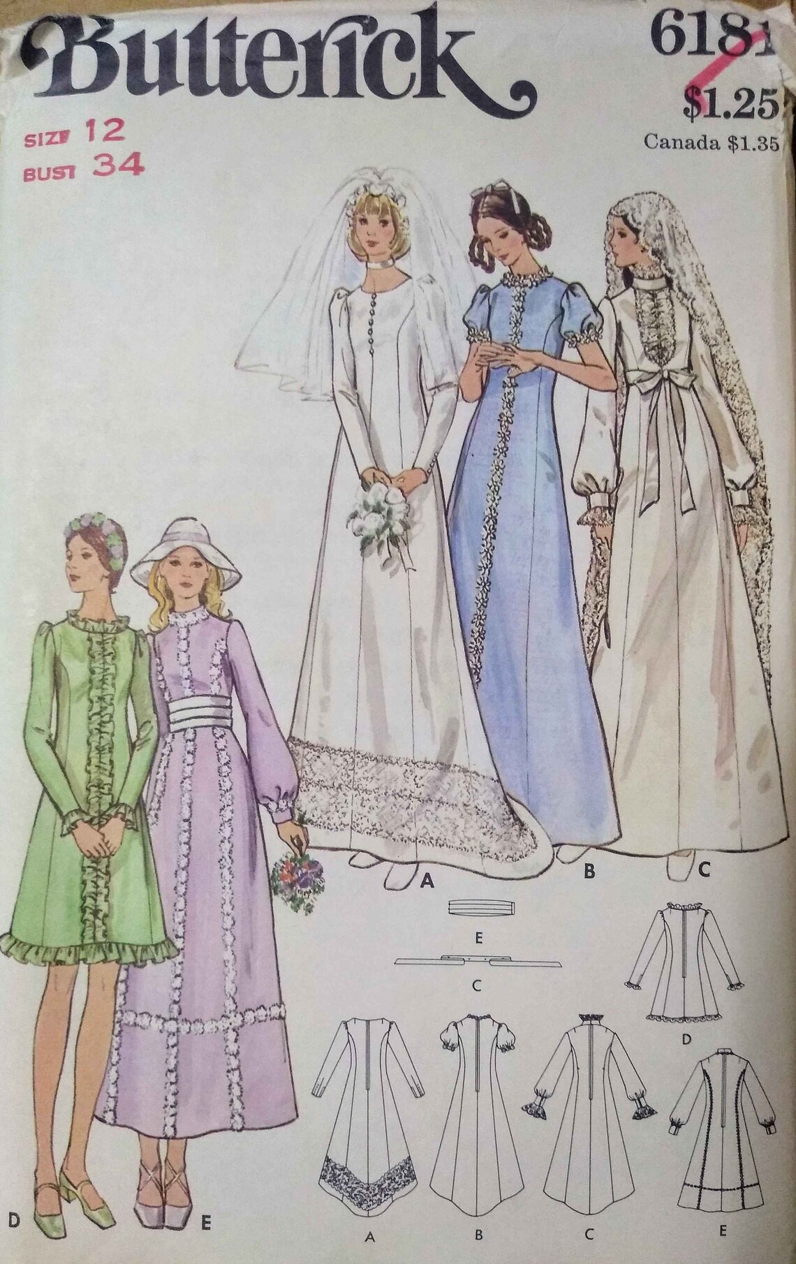 Vintage Butterick 6181 Sewing Pattern - Etsy