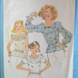 1970s Vintage Simplicity 8390 Sewing Pattern Misses Top - Etsy