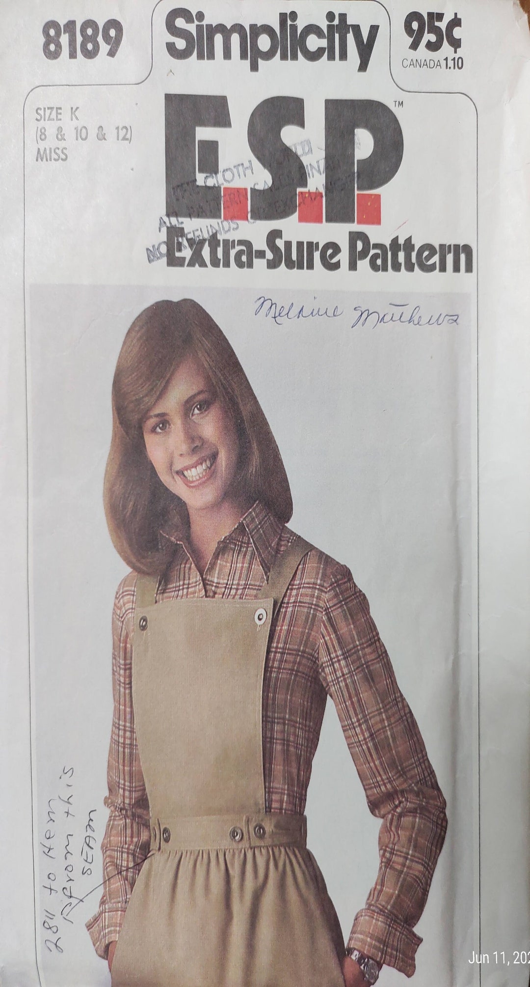 1970s Vintage Simplicity 8189 Sewing Pattern - Etsy
