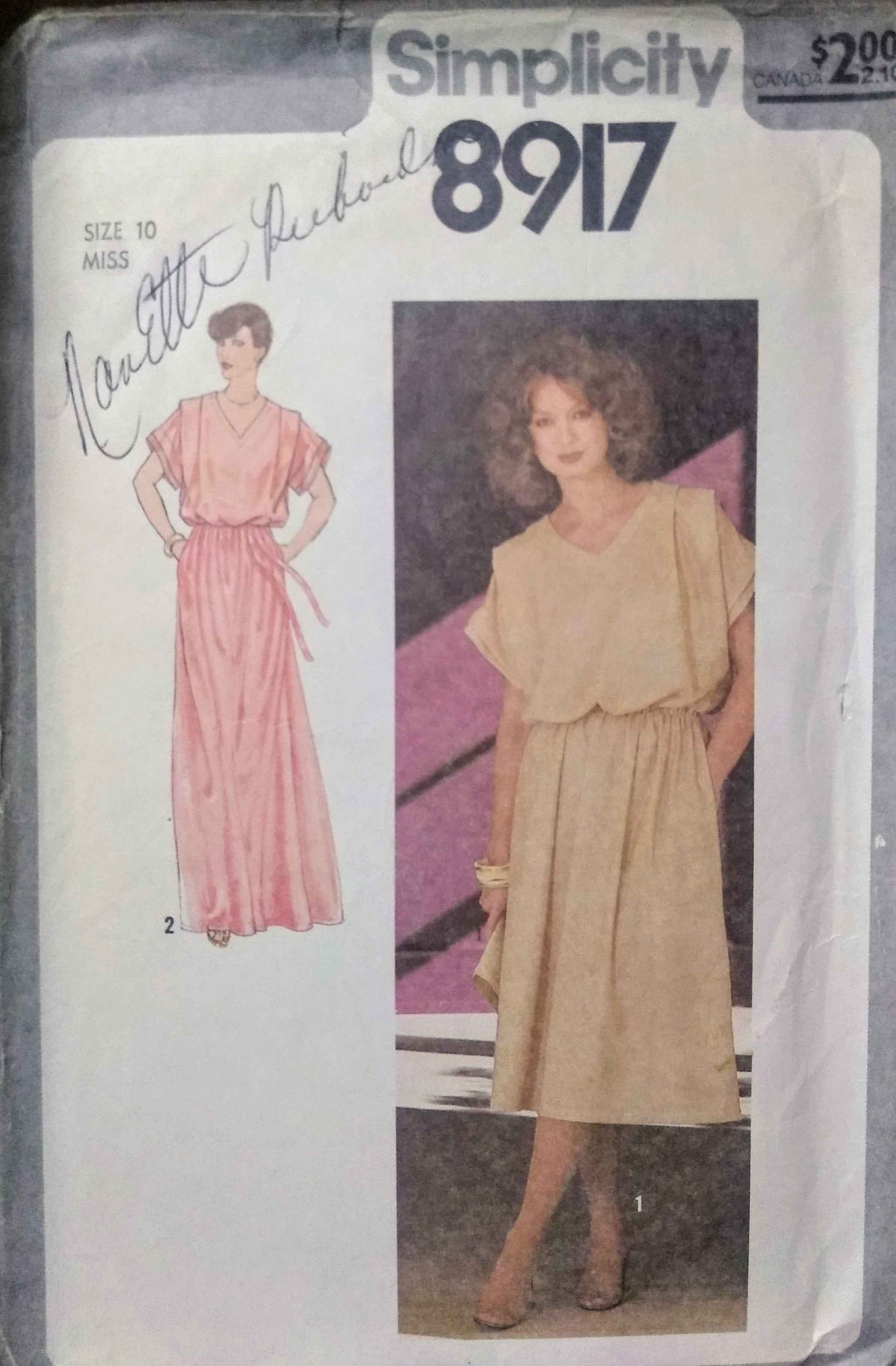Simplicity 8917 Sewing Pattern 1970s Vintage - Etsy
