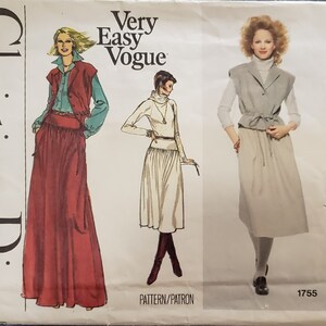 Vogue 1755 Christian Dior Sewing Pattern 1970s Vintage - Etsy