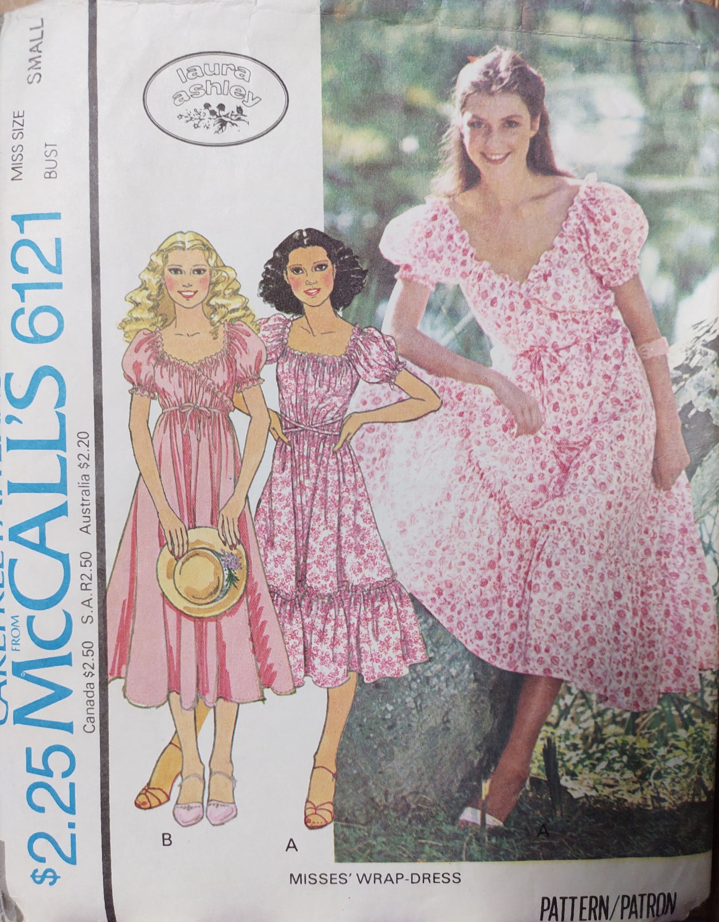 1970s Vintage Mccalls 6121 Sewing Pattern Misses Dress - Laura Ashley ...