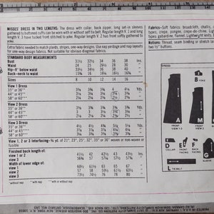 1970s Vintage Simplicity 8249 Sewing Pattern Misses Dress - Etsy