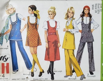 1970s Vintage Simplicity 5341 Sewing Pattern Misses Top - Etsy