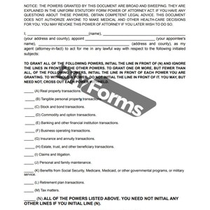 Comprehensive DIY General Power of Attorney Kit – Secure Your Affairs ...