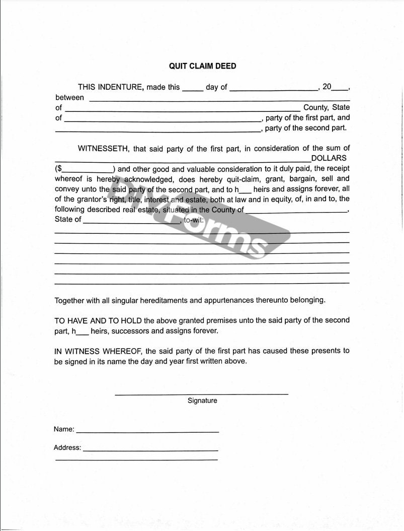 Premium DIY Quit Claim Deed Kit: Secure Your Property With Our Easy-to ...