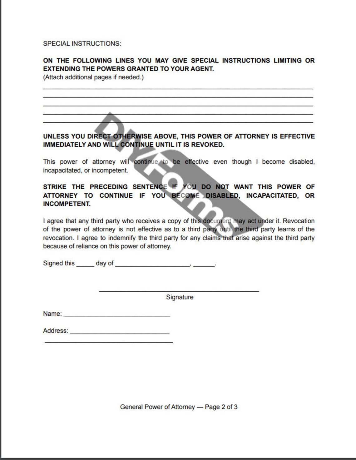 Comprehensive DIY General Power of Attorney Kit – Secure Your Affairs ...