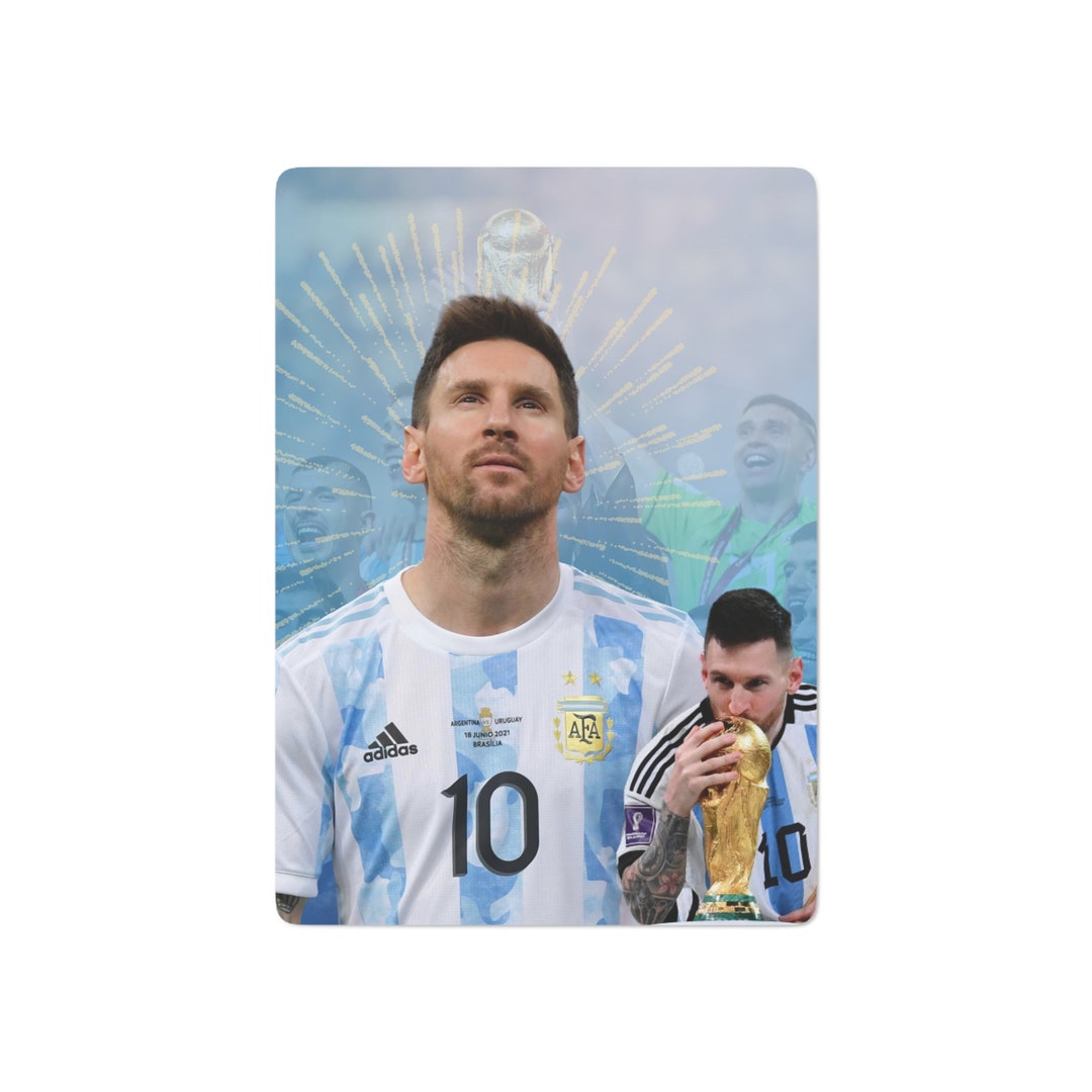Messi World Cup Poker Cards Messi Kissing the World Cup - Etsy