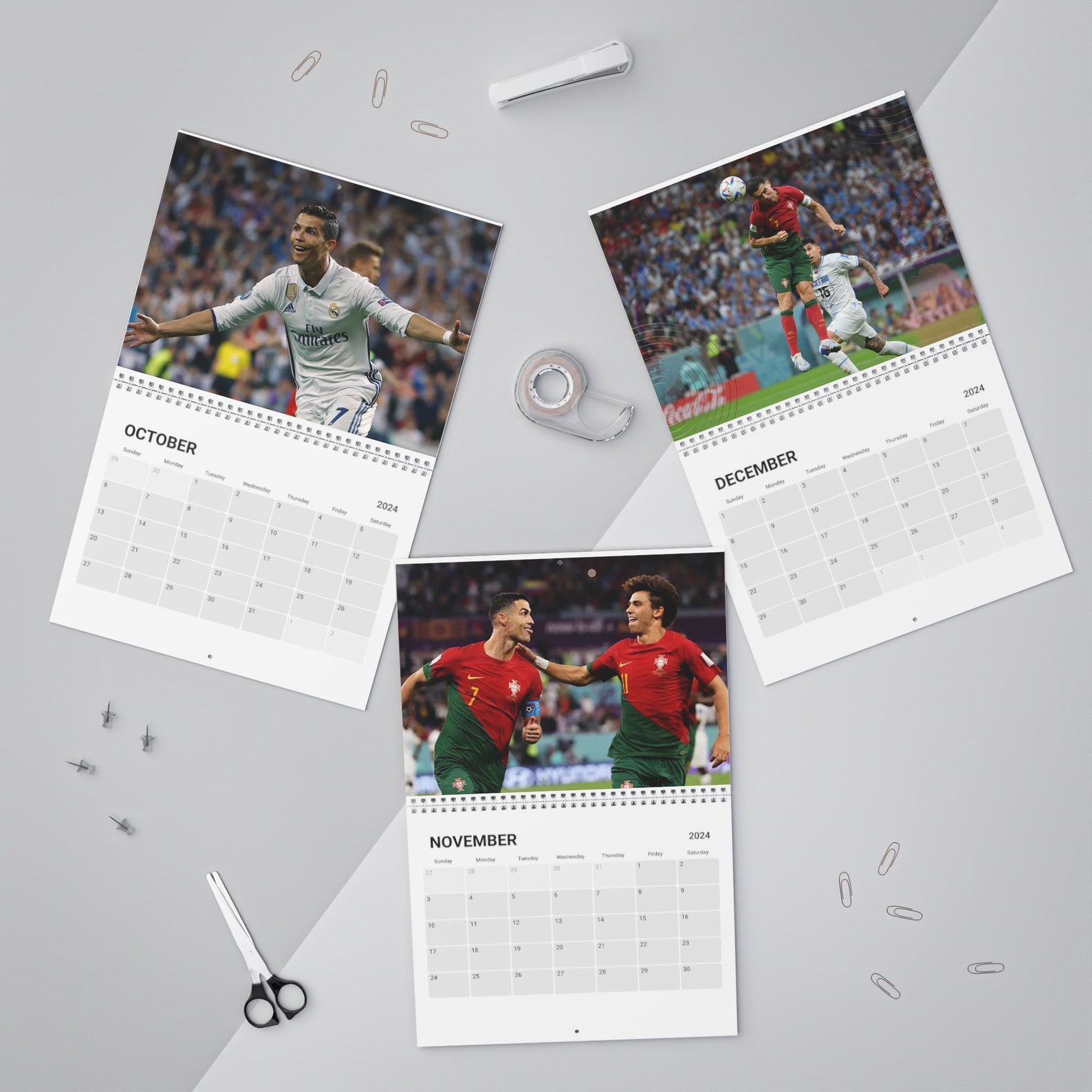 Cristiano Ronaldo Calendar (2024), Cristiano 2024 Calendar - Etsy