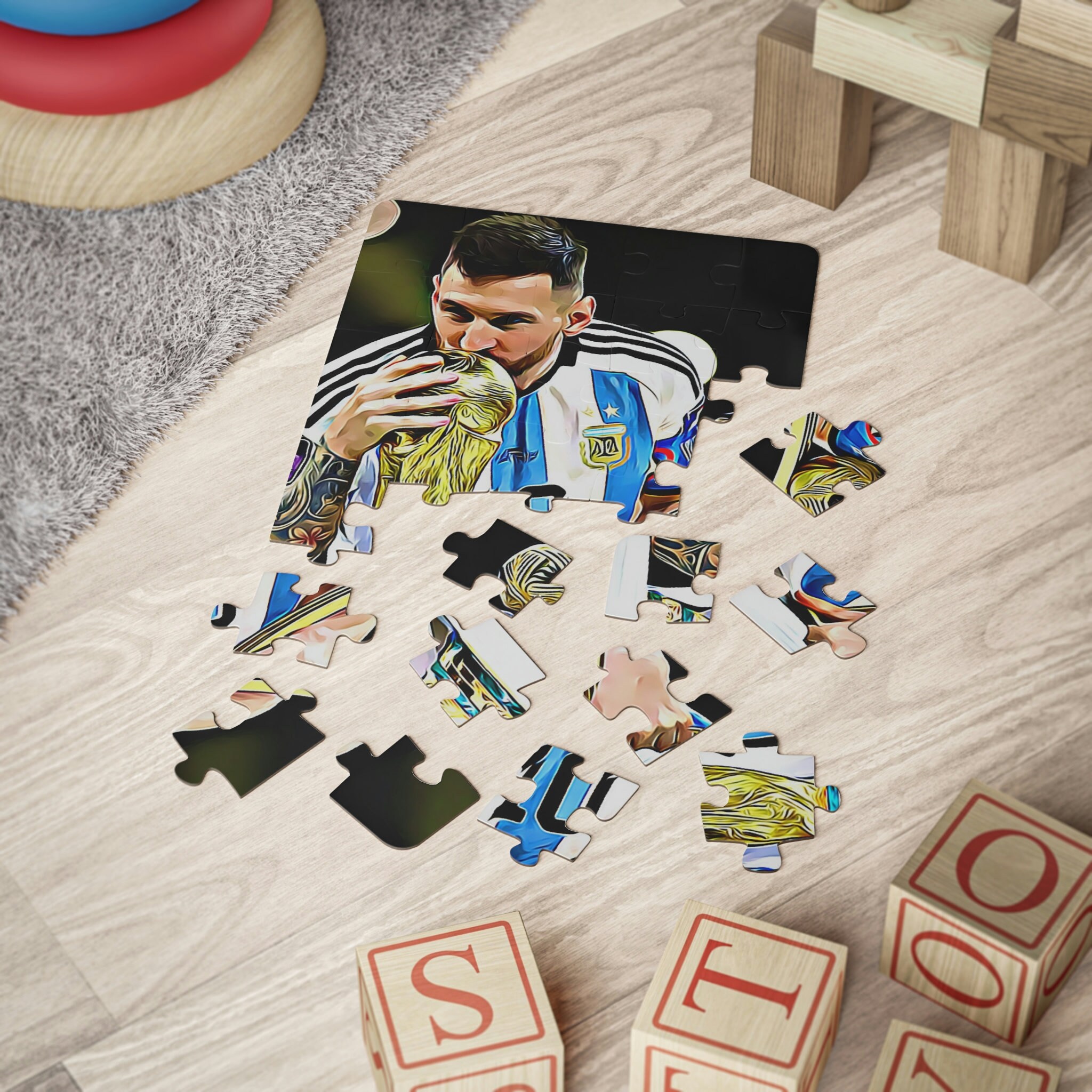 Kids' Puzzle- Celebrate Messi's World Cup Victory With Our 30-piece ...