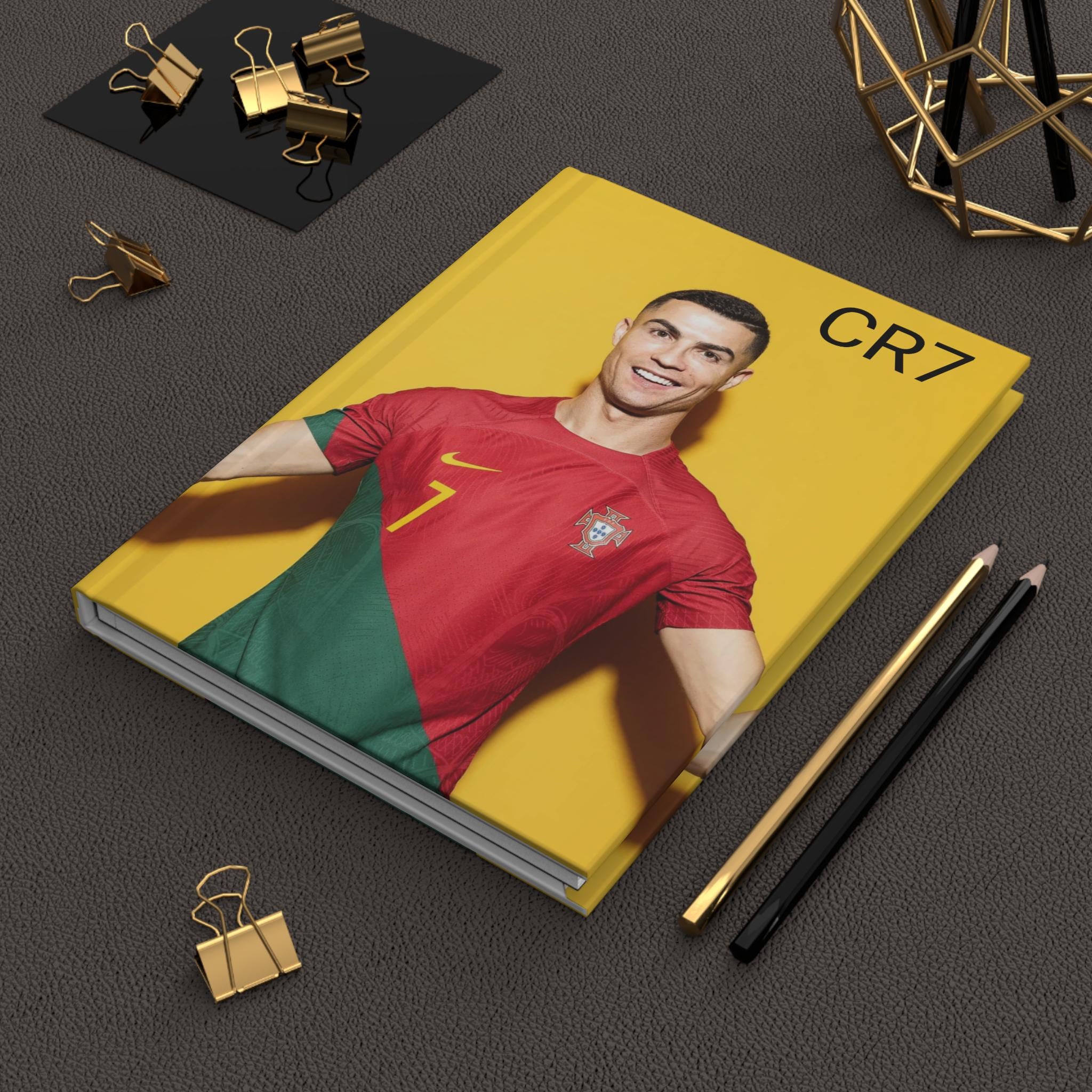 CR7 Notebook- Cristiano Hardcover Journal Matte- Cristiano Ronaldo Cuaderno- CR7 Journal - Etsy