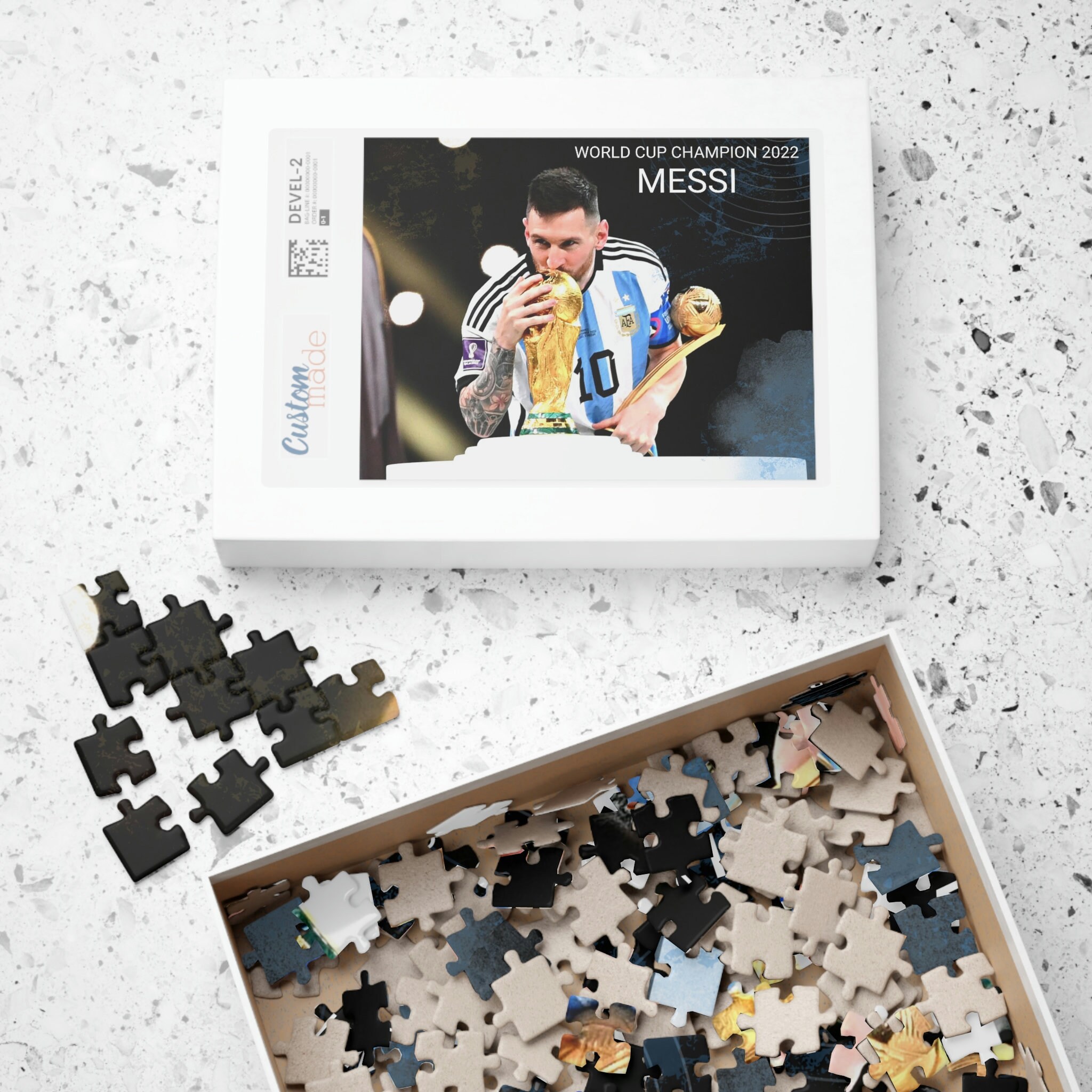 Messi Kissing the Cup Puzzle- Argentina World Cup Champion 2022- Messi ...