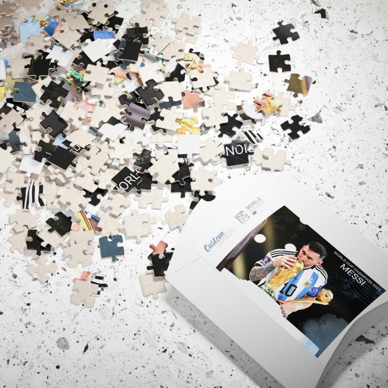Messi Kissing the Cup Puzzle- Argentina World Cup Champion 2022- Messi ...