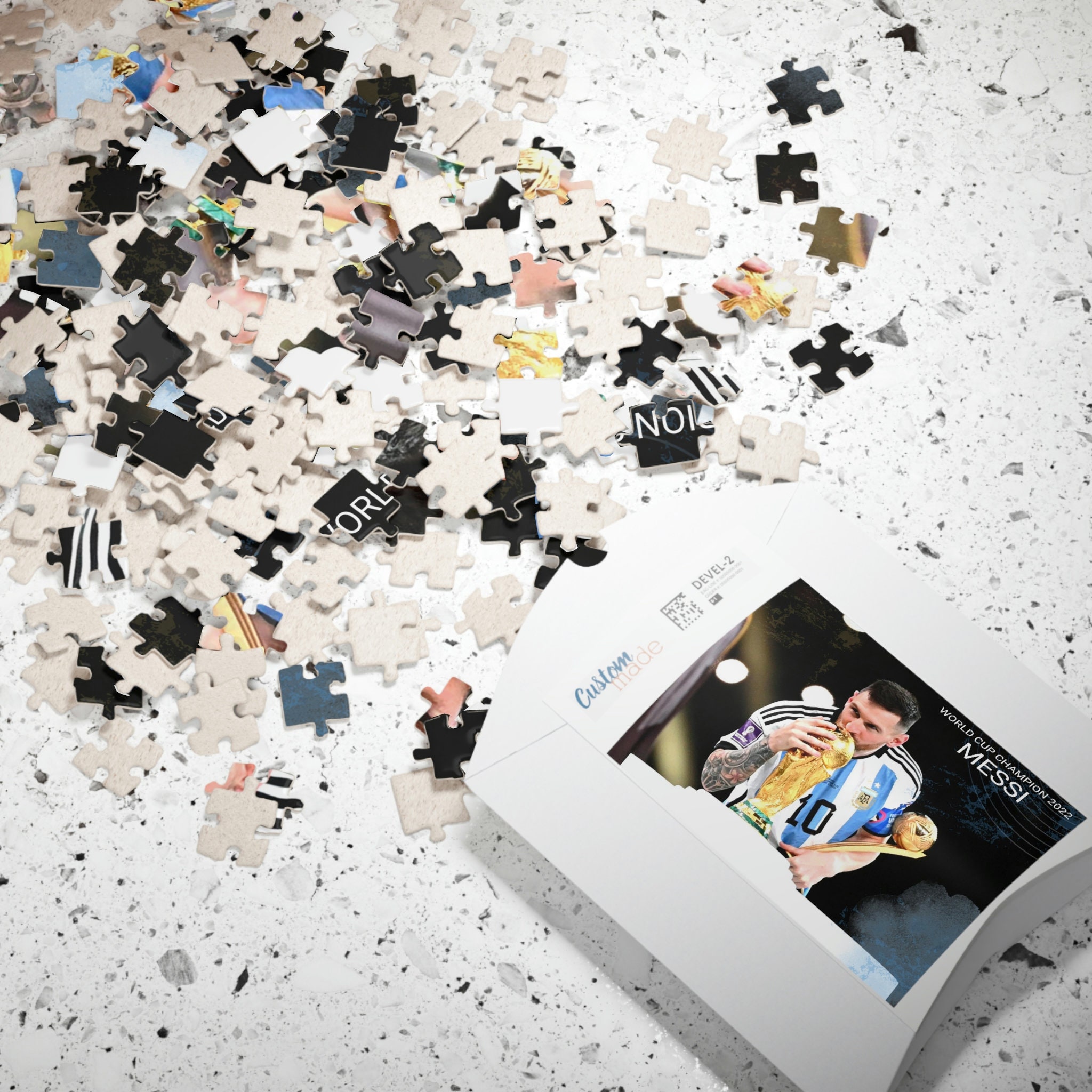 Messi Kissing the Cup Puzzle- Argentina World Cup Champion 2022- Messi ...