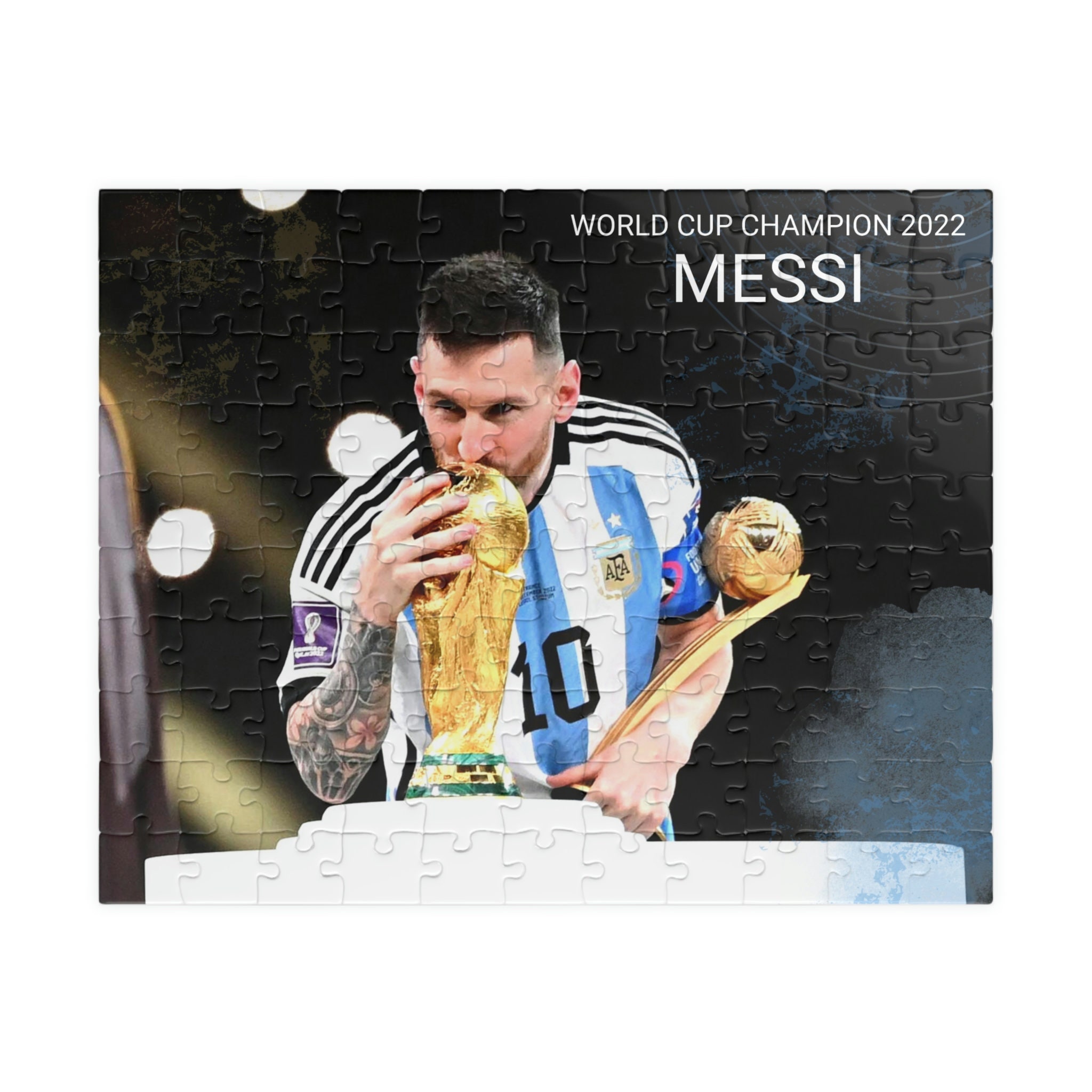 Messi Kissing the Cup Puzzle- Argentina World Cup Champion 2022- Messi ...