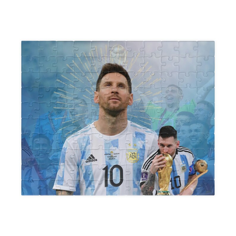 Lionel Messi Champion of the World Puzzle Soccer Puzzles Argentina ...