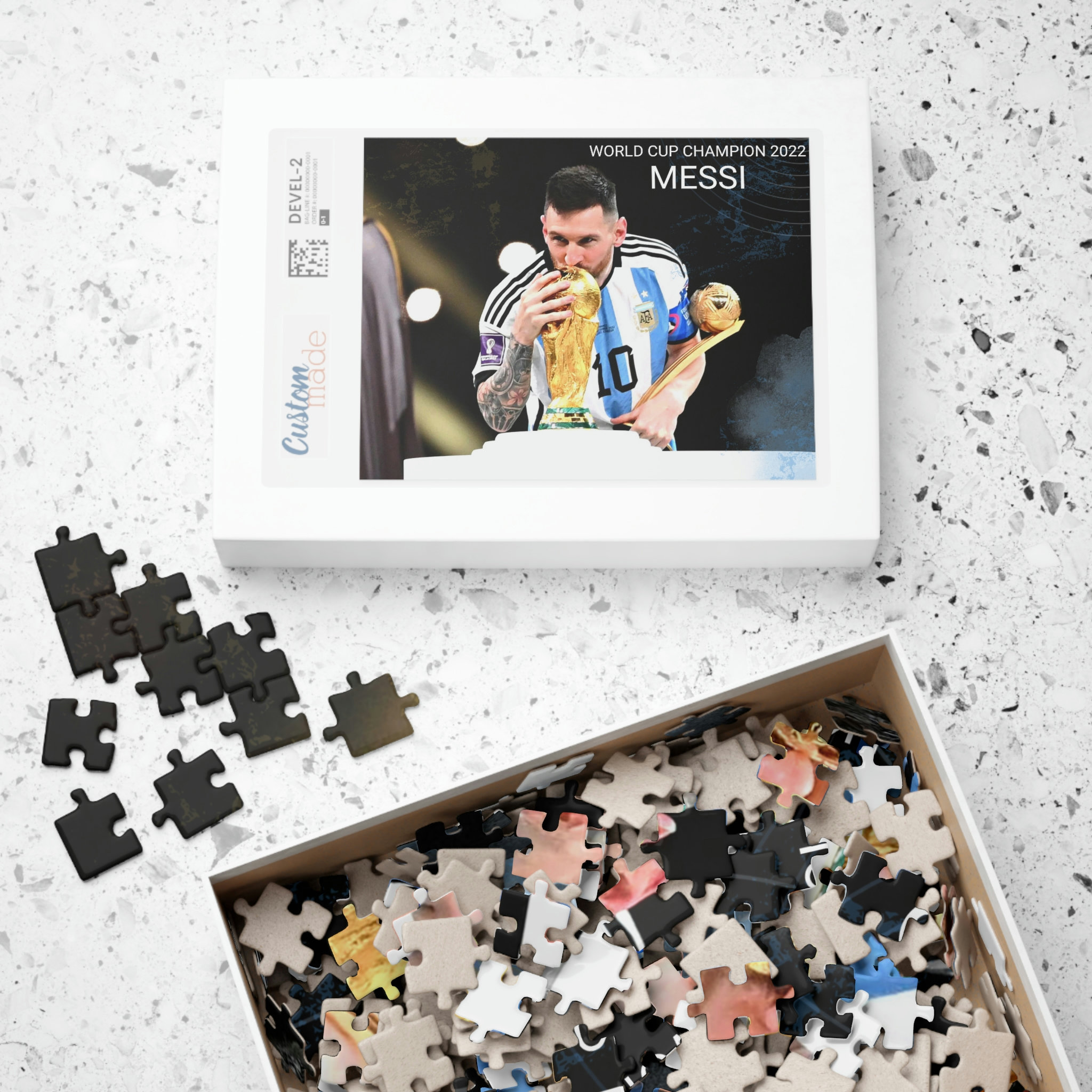 Messi Kissing the Cup Puzzle- Argentina World Cup Champion 2022- Messi ...