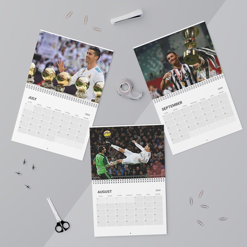 Cristiano Ronaldo 2024 Calendar, CR7 Football Legend - Etsy