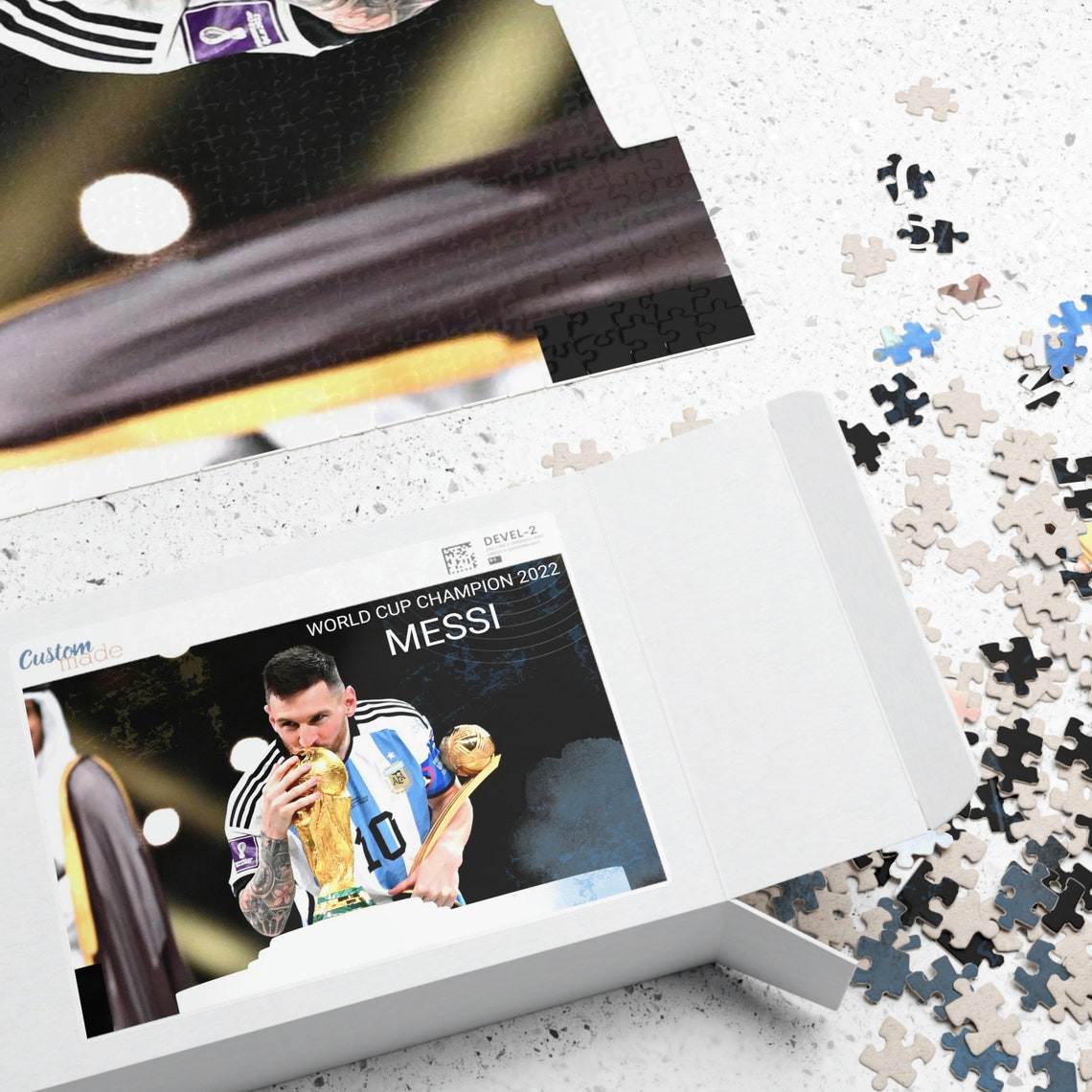 Messi Kissing the Cup Puzzle Argentina World Cup Champion 2022 Messi ...