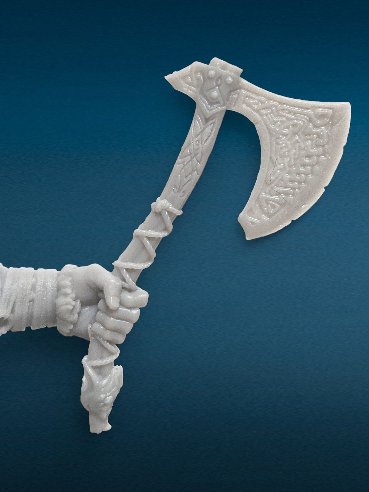 3D Resin Figurine Unpainted Viking Freki Fantasy Figurine Hobby ...