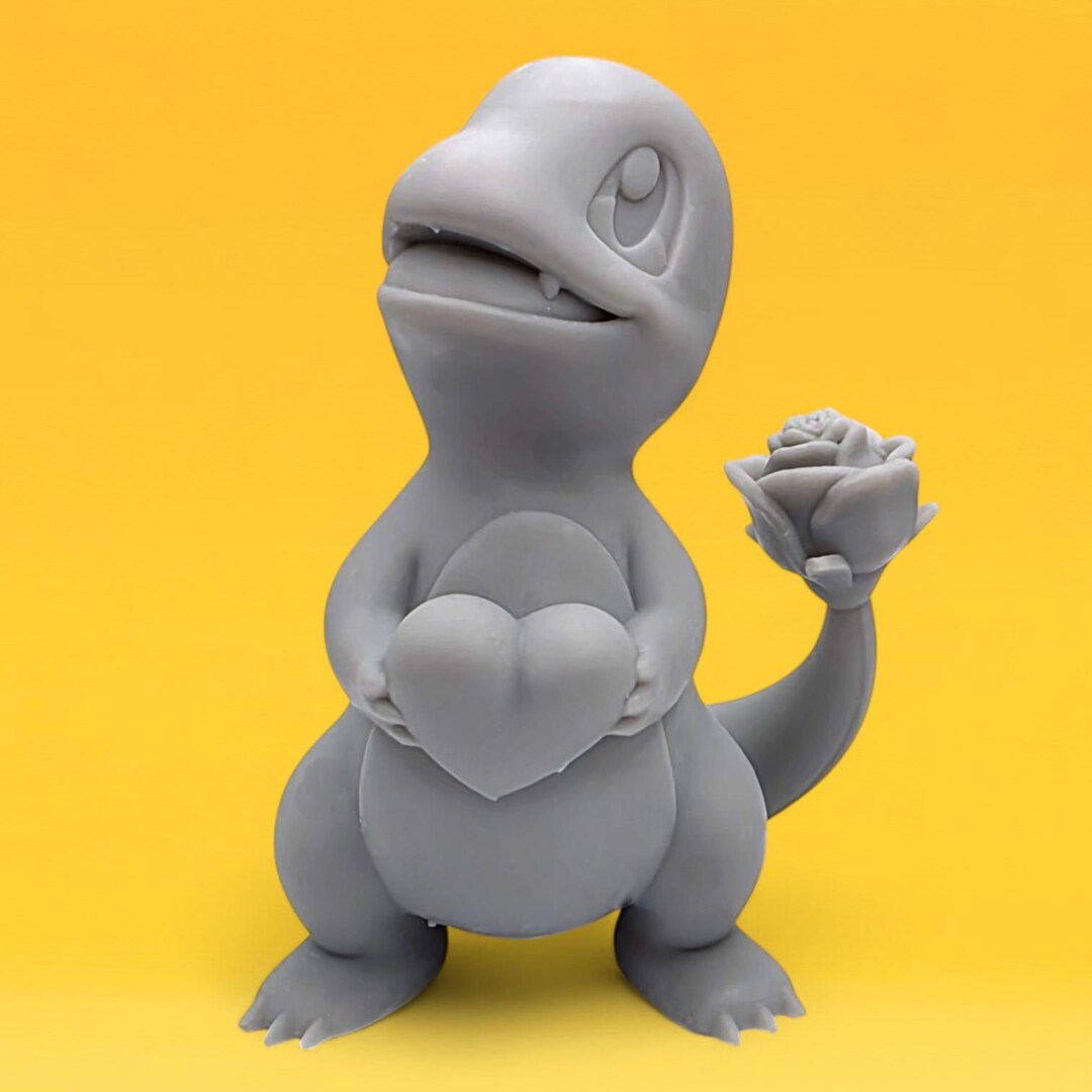 Charmander in Love Resin Figurine Unpainted | Pokémon Miniature Model ...