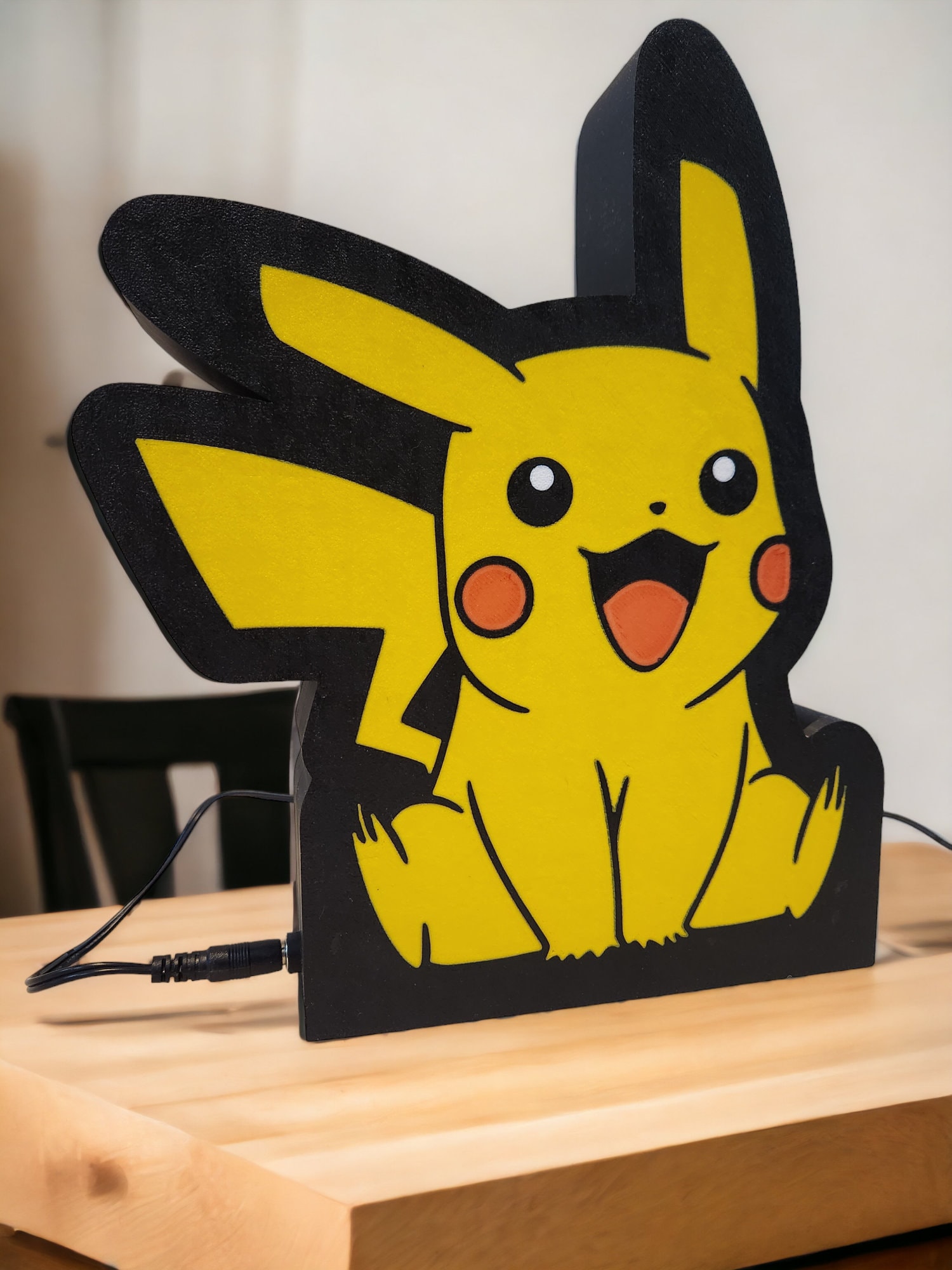 Pikachu Table Lamp Pokemon Lamp Kids Room Game Room - Etsy