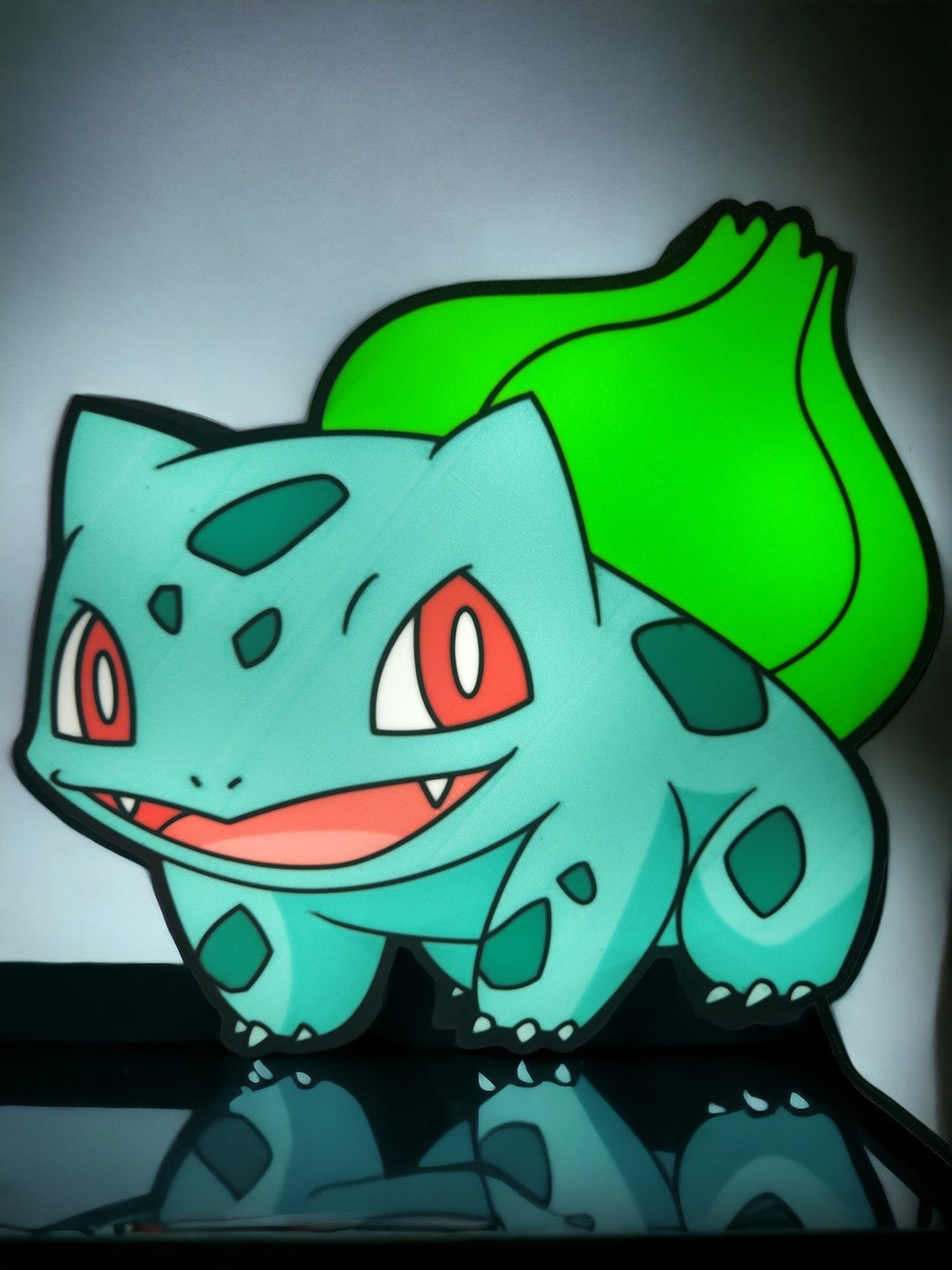 Bulbasaur 3D Printed LED Lamp Cartoon Fan Art Pokemon Home Decor LED ...