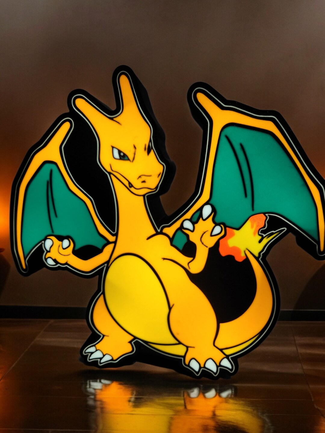 Charizard 3D Printed LED Lamp Cartoon Fan Art Pokemon Home Decor LED ...