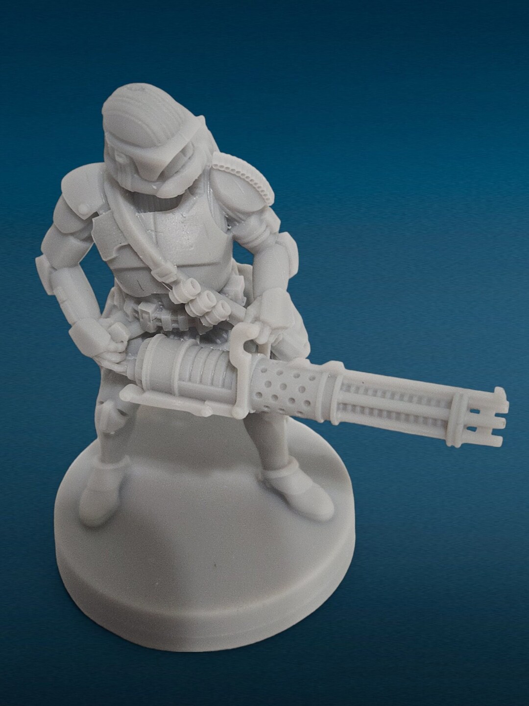 3D Resin Figurine Unpainted | Clone Trooper Heavy Mini - Star Wars ...