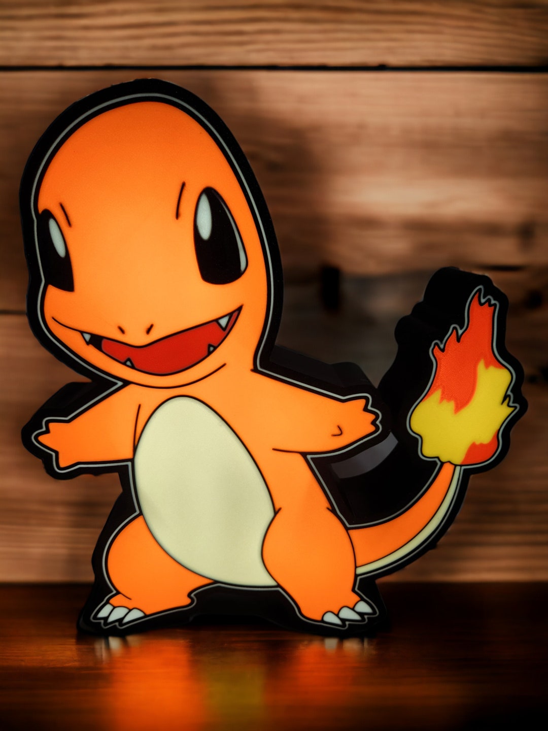 Charmander 3D Printed LED Lamp Cartoon Fan Art Pokemon Home Decor LED ...