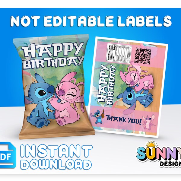 Stitch Birthday Party Favors - Etsy Singapore