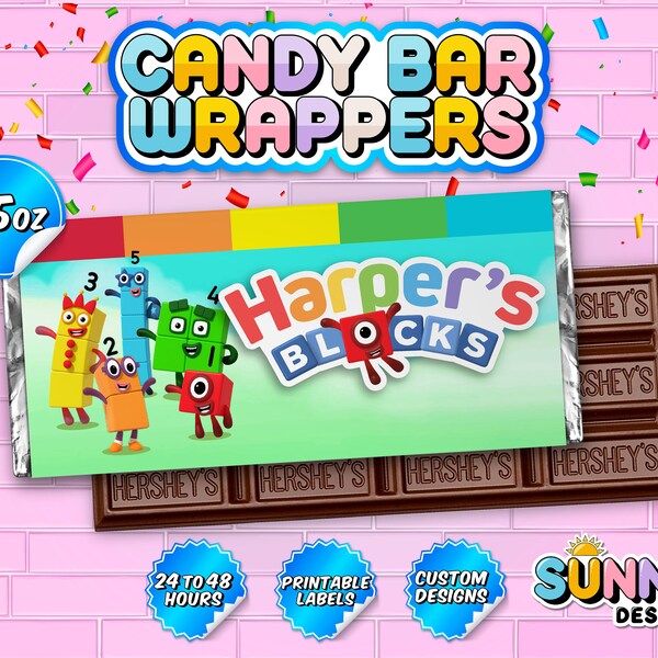 Numberblocks Candy Bar - Etsy