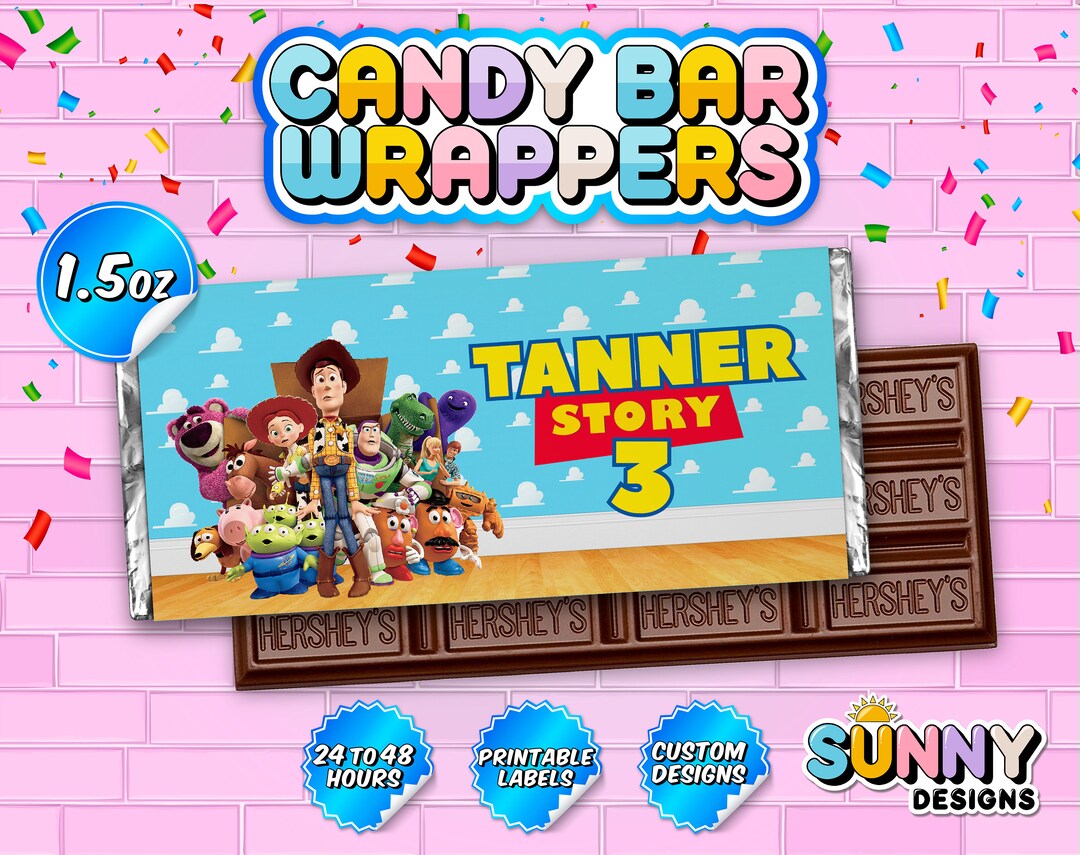 Toy Story Candy Bar Wrapper Toy Story Party Treats Toy Story Party ...