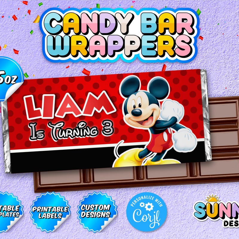 Mickey Candy Wrapper - Etsy