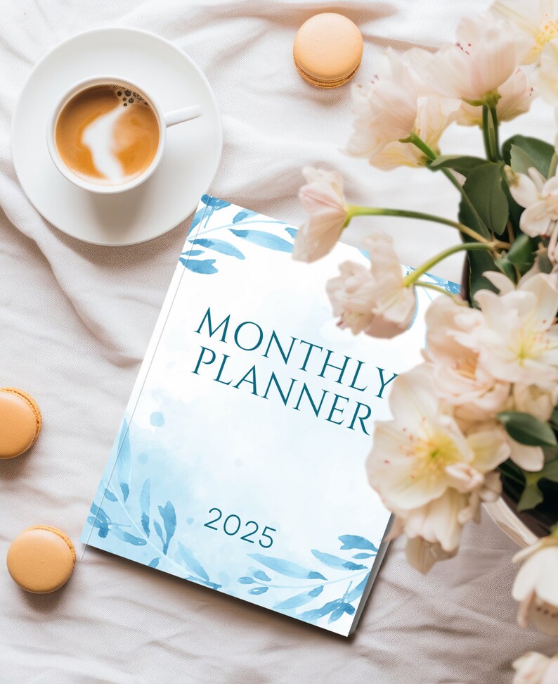 Monthly Calendar, Printable Calendar, Minimalist Calendar, 2025 Year ...