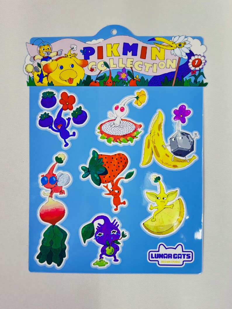 Mini Pikmin Collection Sticker Sheet - Etsy