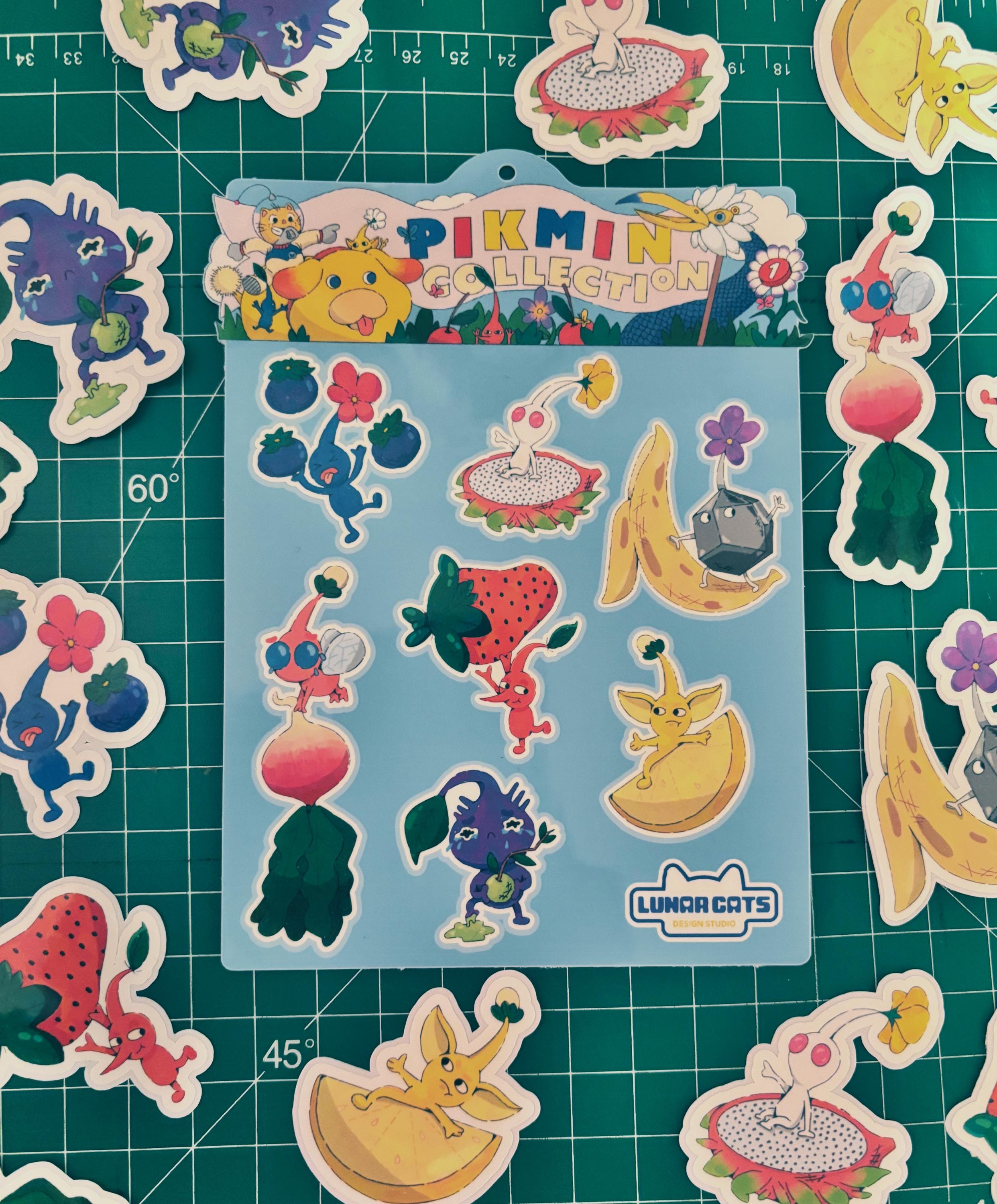Mini Pikmin Collection Sticker Sheet - Etsy