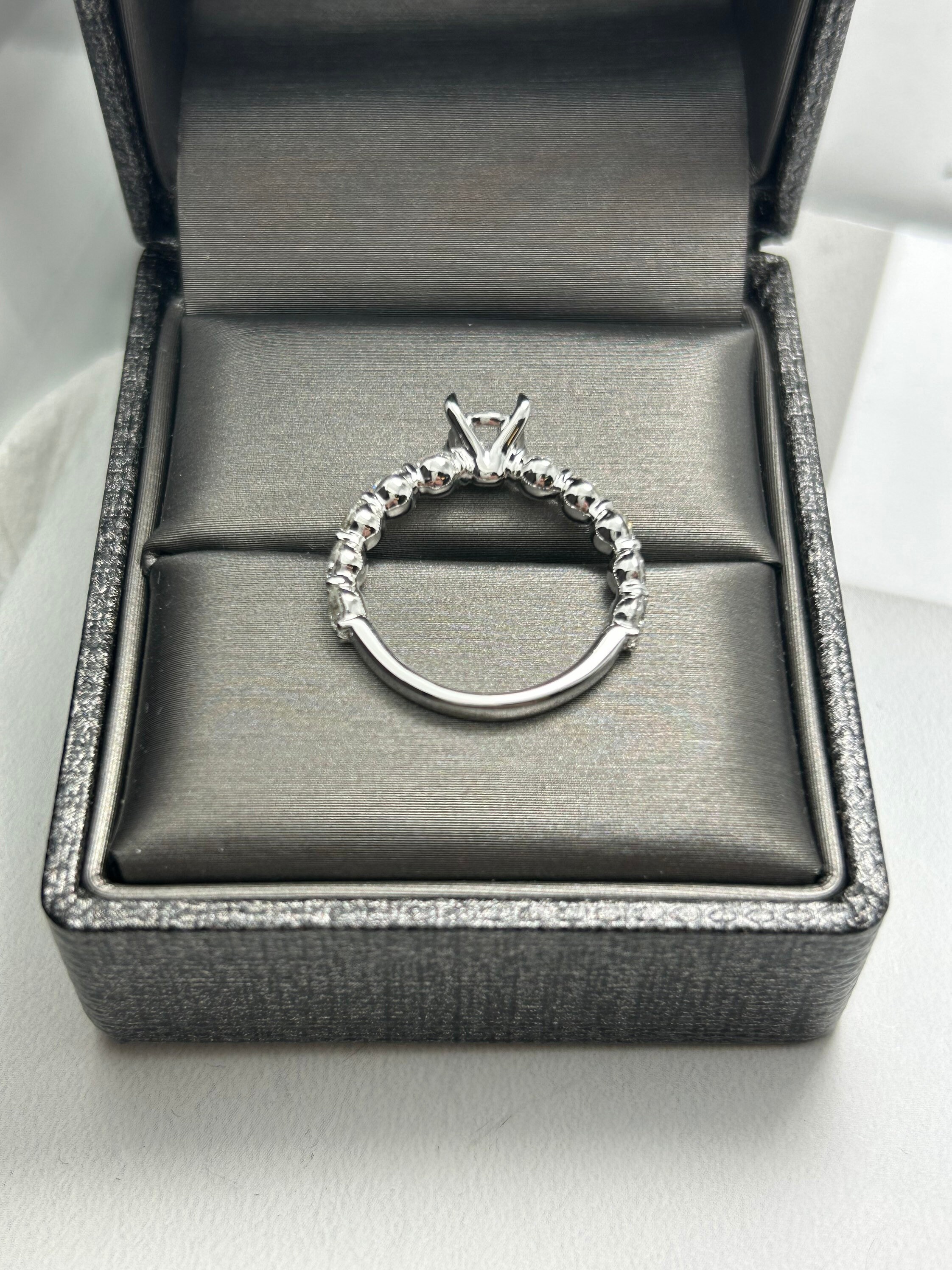 Semi-mounted Diamond Engagement Ring Without Center Stone - Etsy