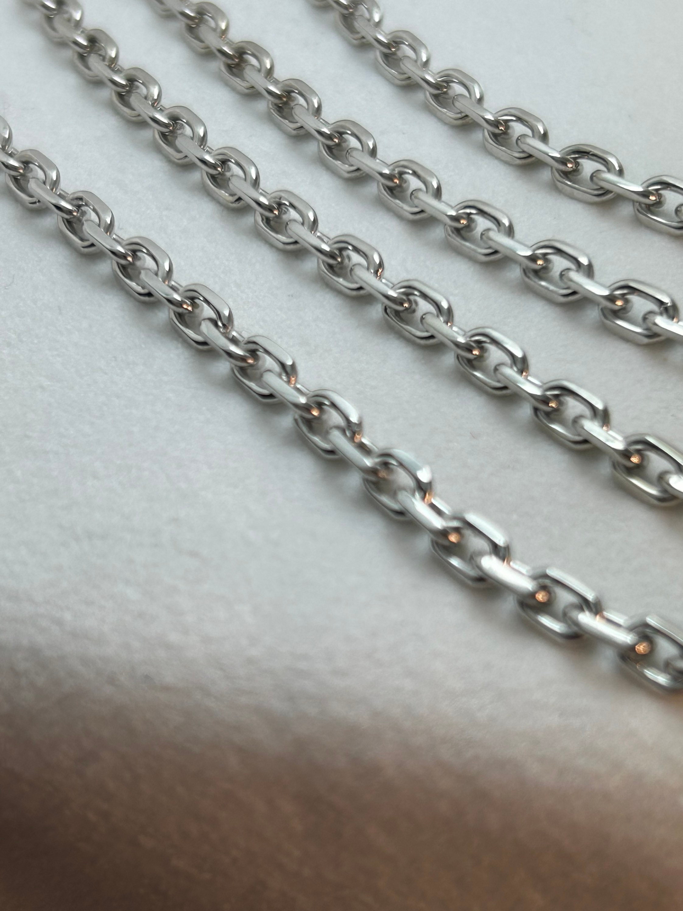 Handmade 14K or 18K Solid Gold Anchor Chain - Etsy