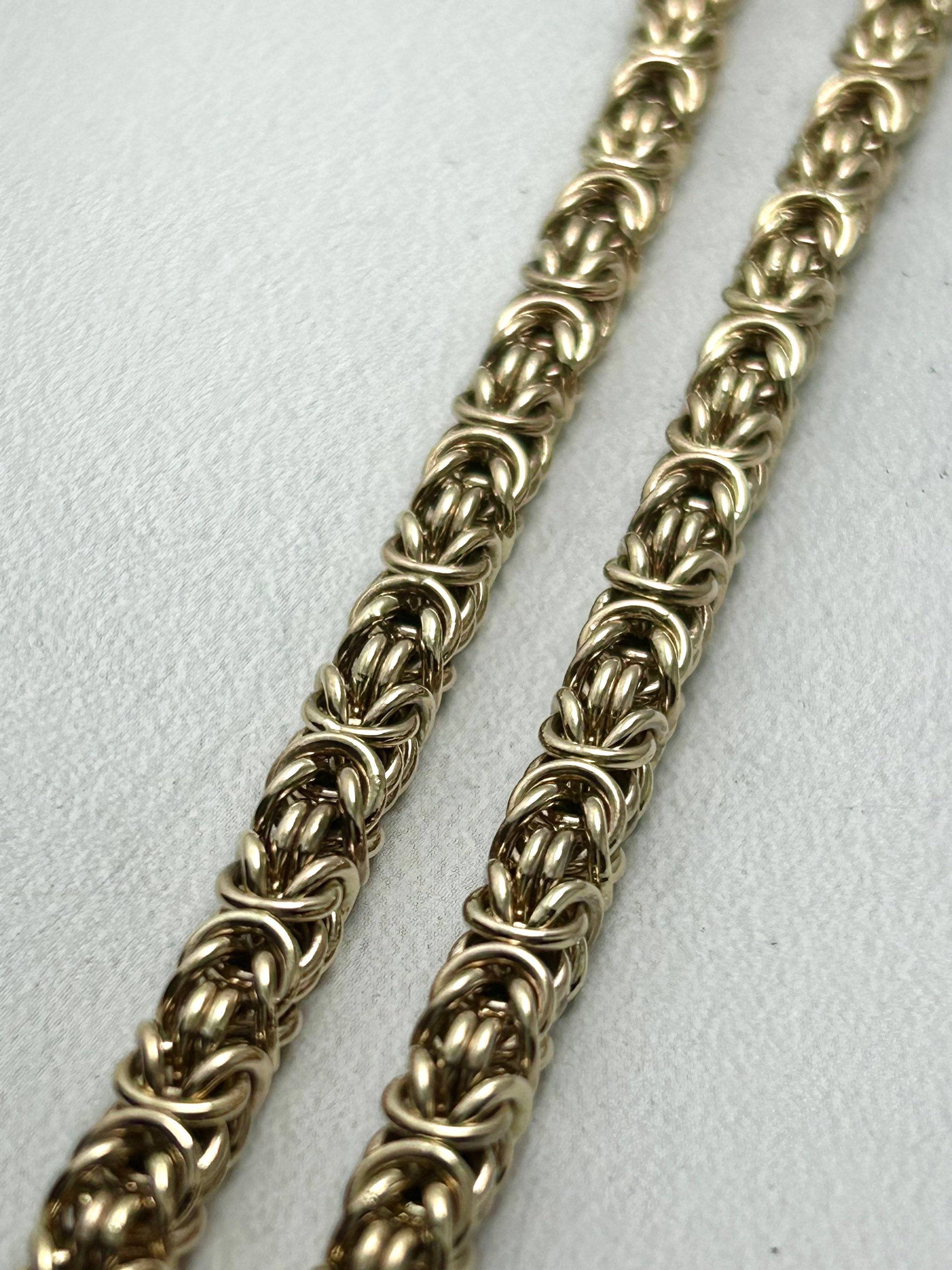 Handmade Byzantine Chain 14k or 18k Solid Gold. - Etsy